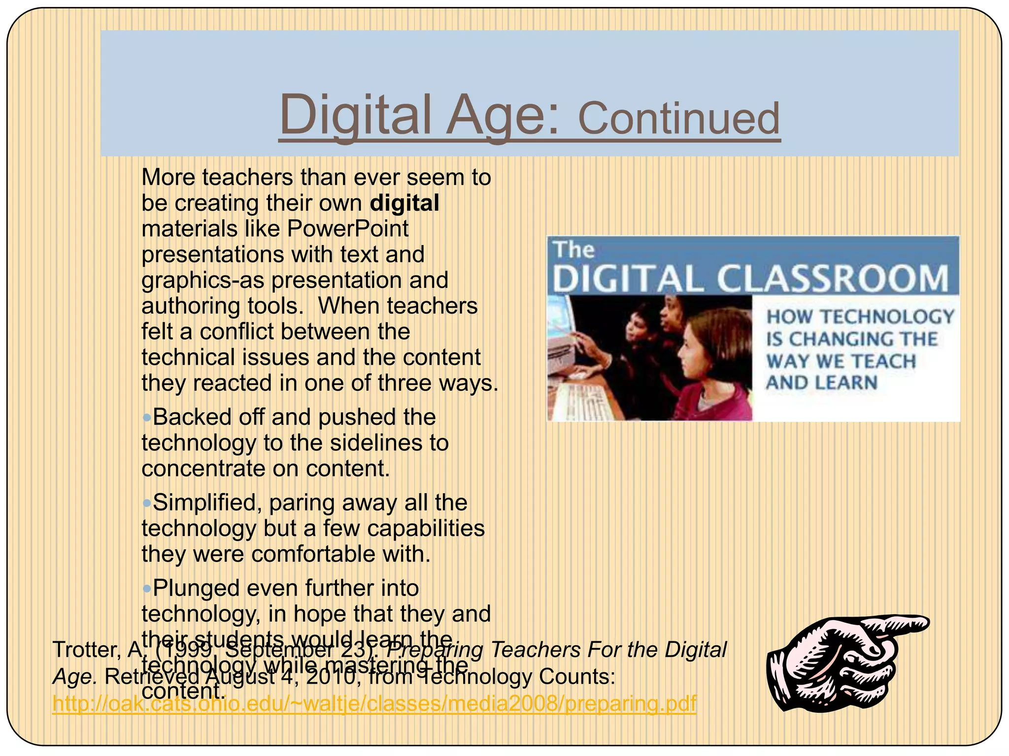 Digital age of the 21st century classroom | PPT