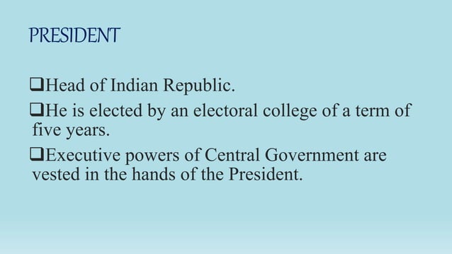 The President | PPTX