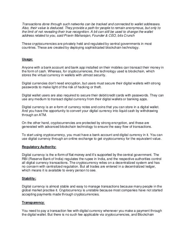 Digital and Crypto Currency Difference.pdf