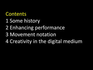 Digital and Live Performance | PPT