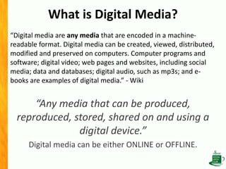 Digital and Social Media in PR | PPTX