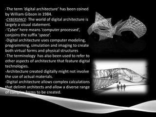 Digital architecture | PPT