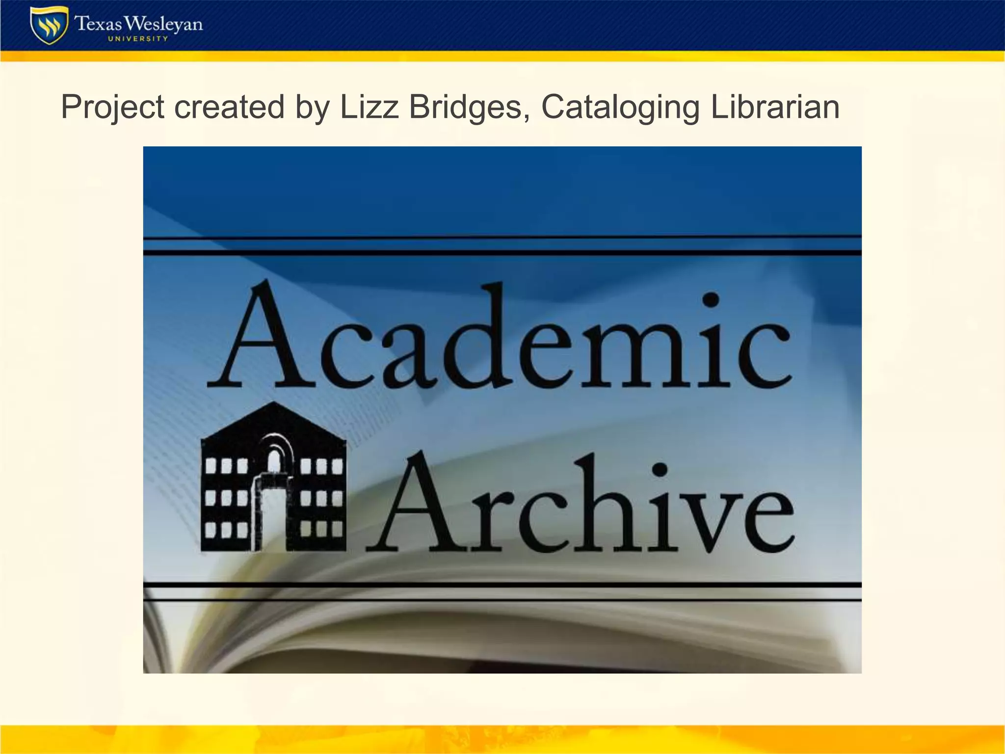 Digital Archive Lightning Talk | PPTX