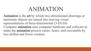 Digital art | PPTX | Computer Animation | Computer Software and Applications