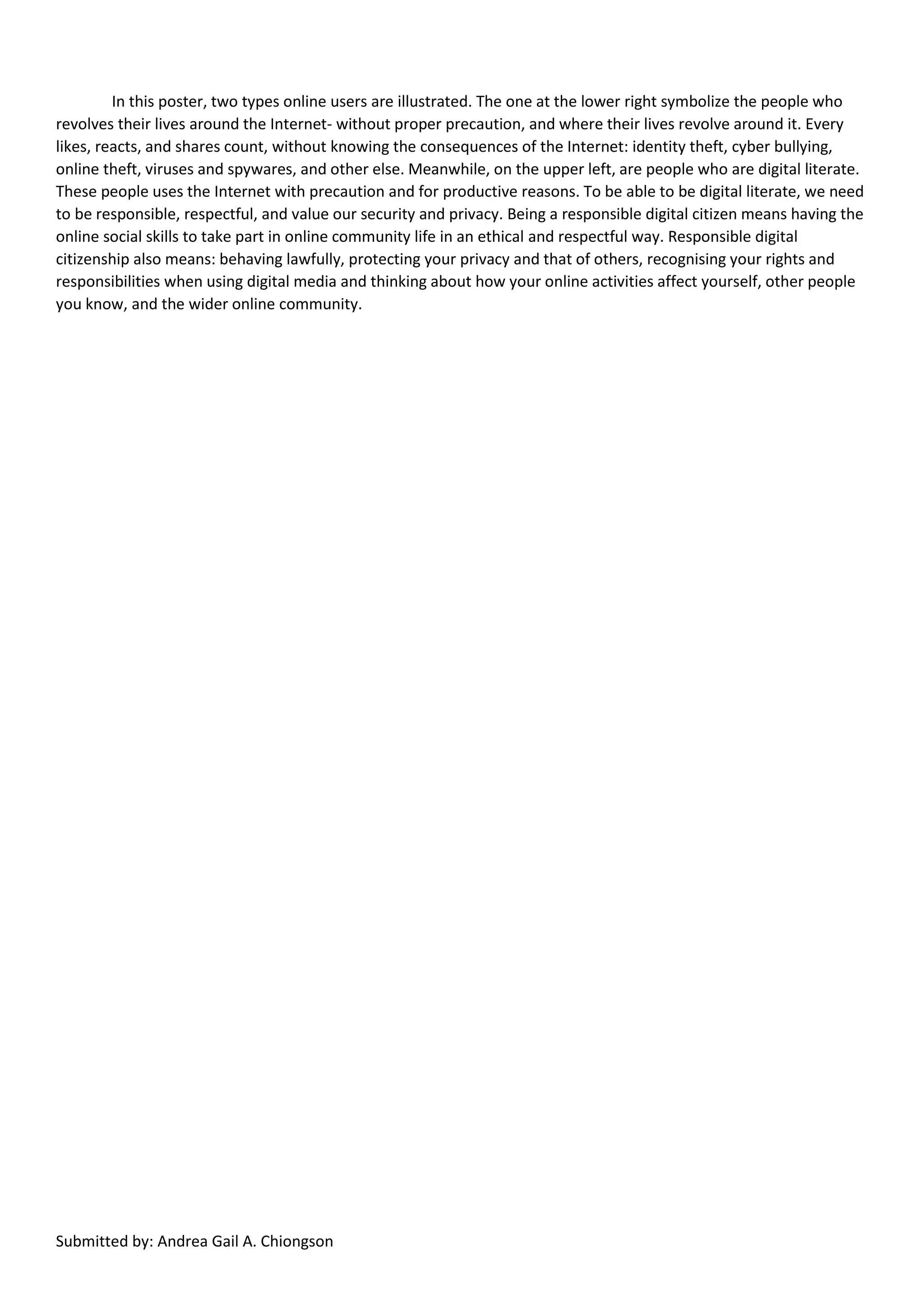 Digital Aspect of Self Poster | PDF