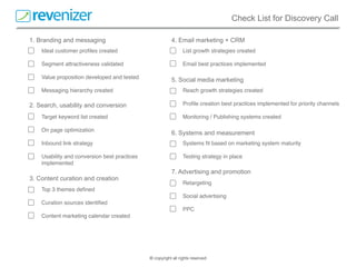 7 step digital marketing assessment checklist | PPT