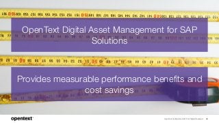 OpenText Digital Asset Management for SAP | PPT