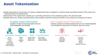 Presentation on Digital Assets & Tokenization | PPTX