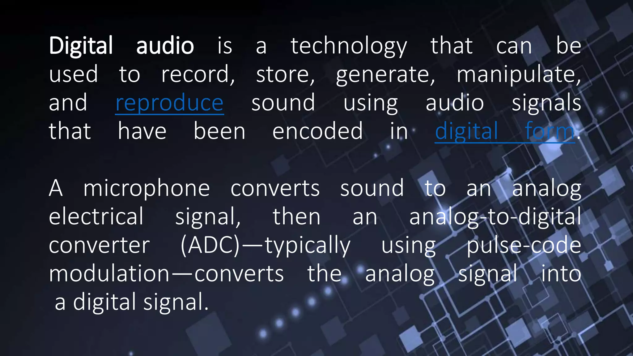 Digital audio | PPTX