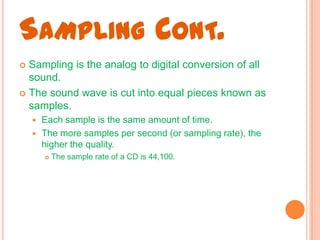 Digital audio formats | PPT
