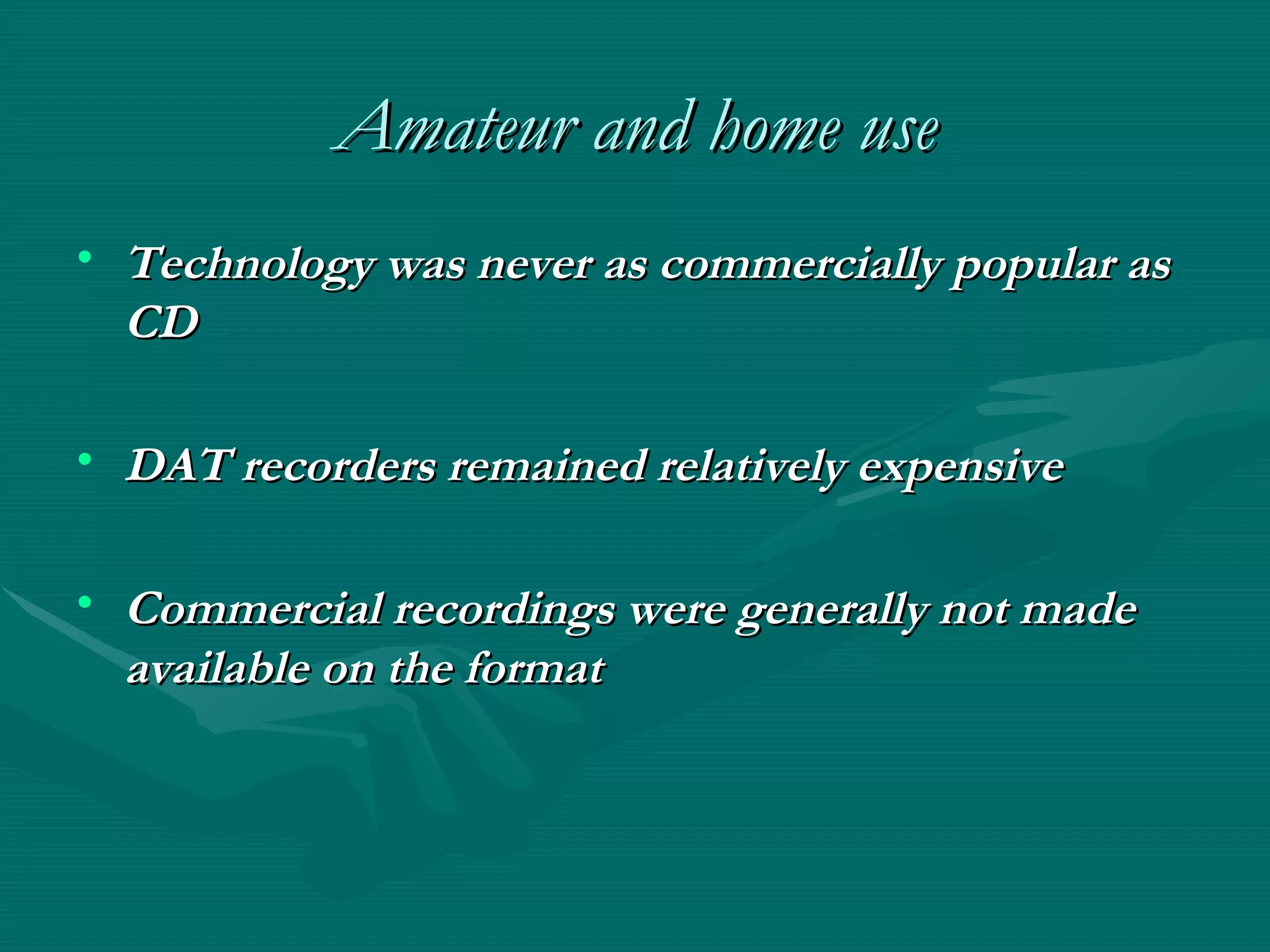 Digital Audio Tape (Dat) | PPT