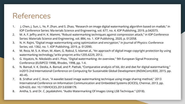 Digital Audio Watermarking | PPT