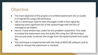 Digital Audio Watermarking | PPT