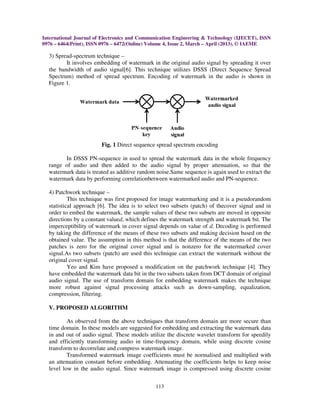 Digital audio watermarking applications | PDF