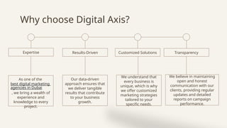 DigitalAxis: Leading Digital Marketing Agency Dubai | PPT