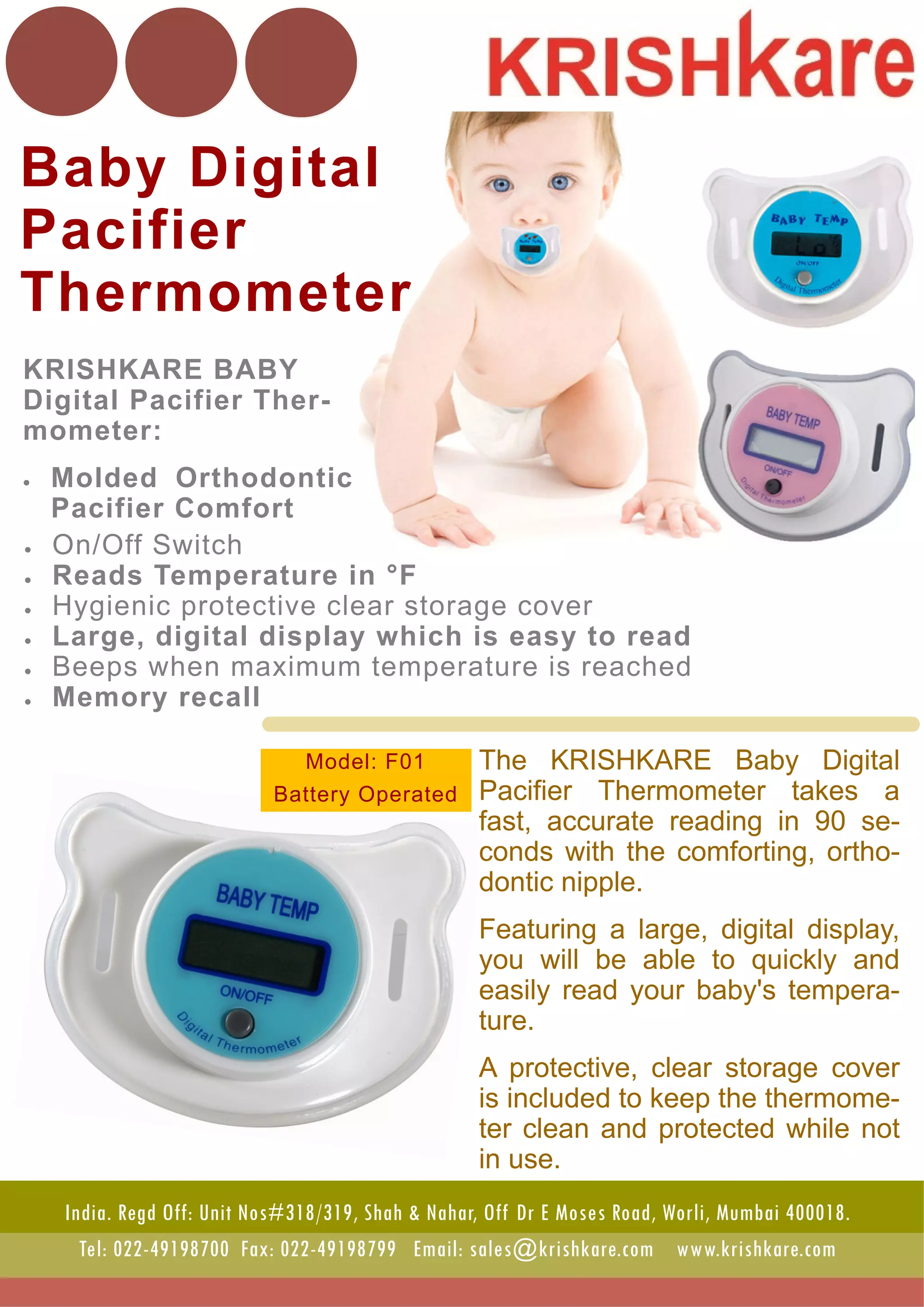 Digital baby Pacifier | PDF