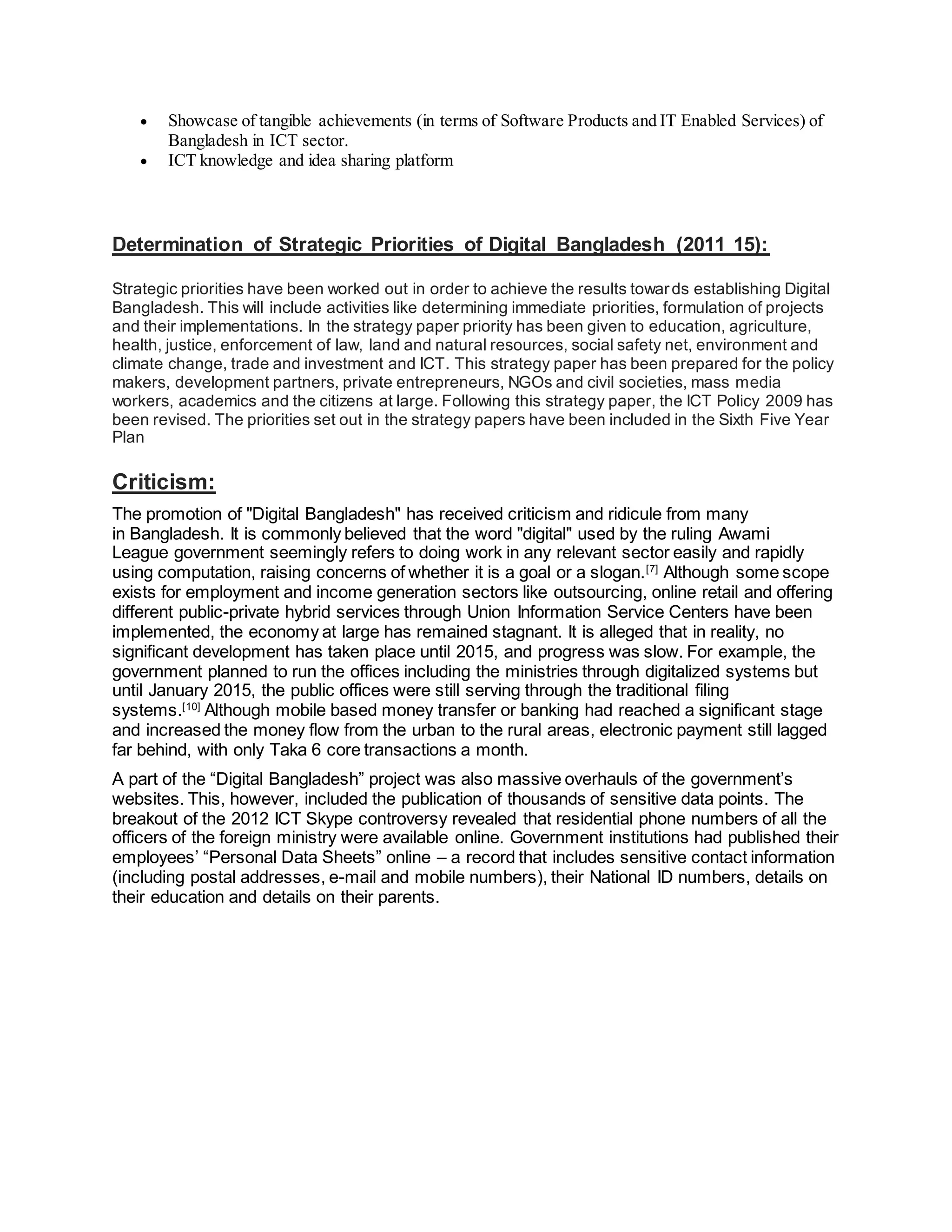 Digital Bangladesh presentation | DOCX