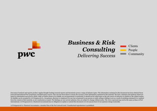 PWC on Financial Inclusion in Pakistan | PDF | Internet | Computing