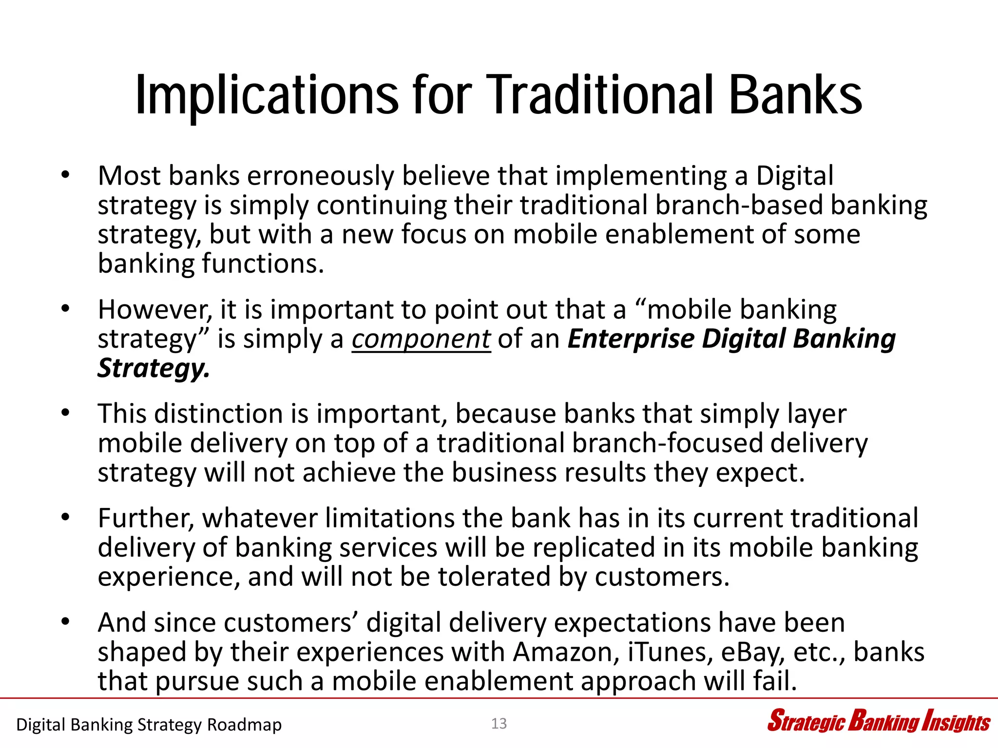 Digital Banking Strategy Roadmap - 3.24.15