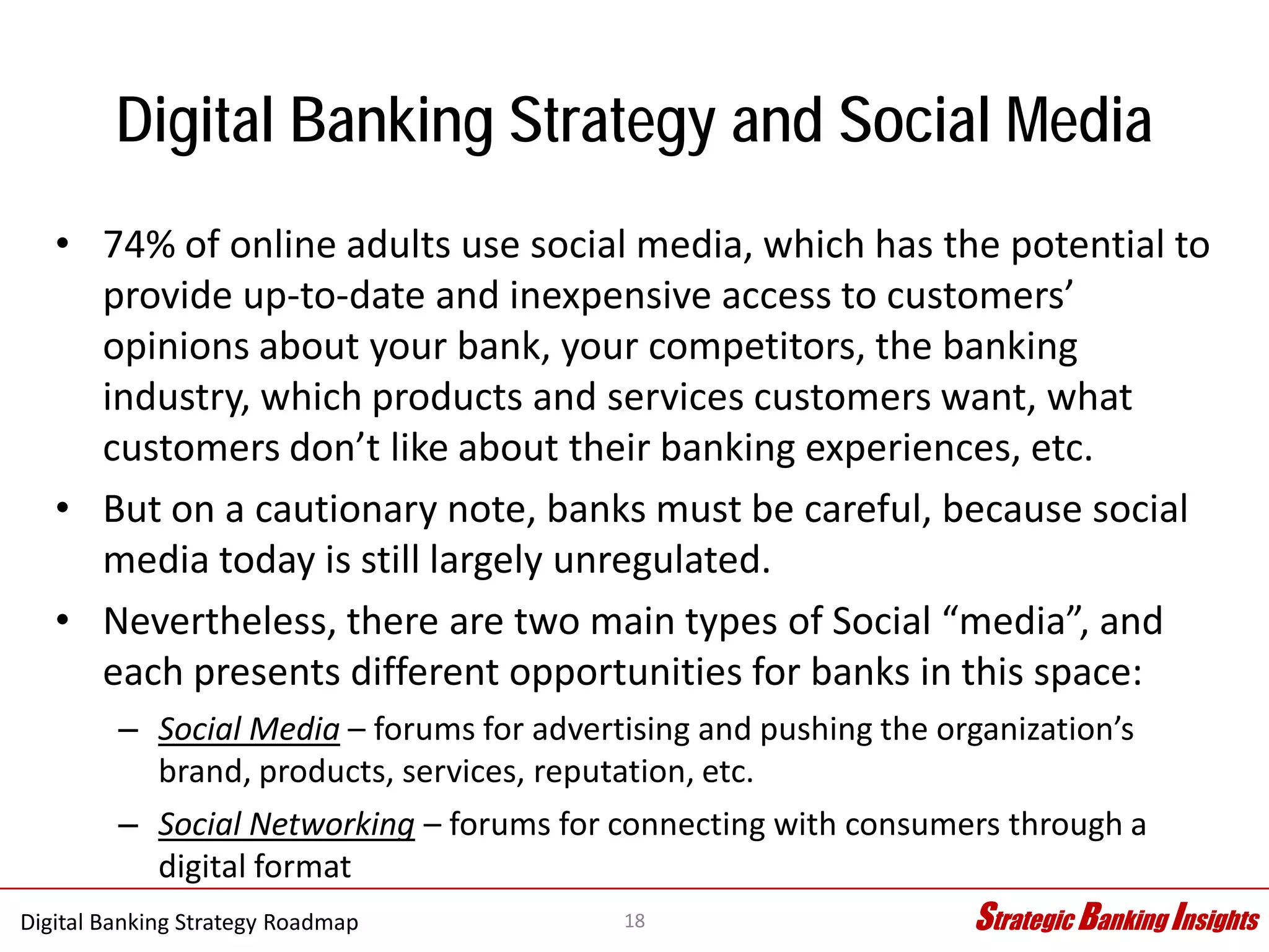 Digital Banking Strategy Roadmap - 3.24.15