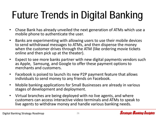 Digital Banking Strategy Roadmap - 3.24.15