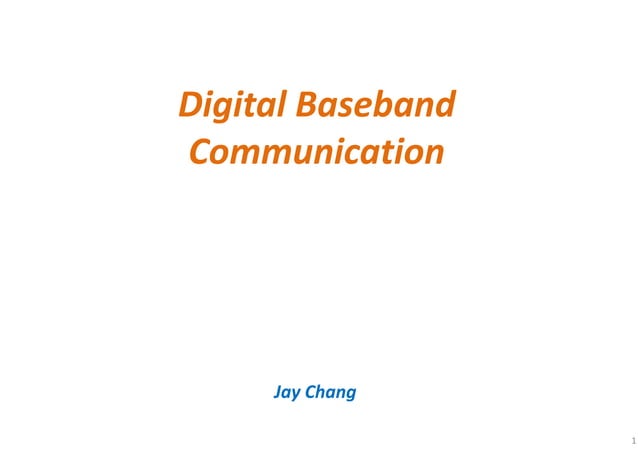 Digital Baseband Communication | PDF | Computer Networking | Computing
