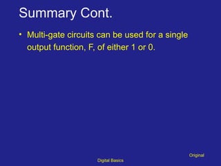 Digital Basics | PPT | Technology & Computing