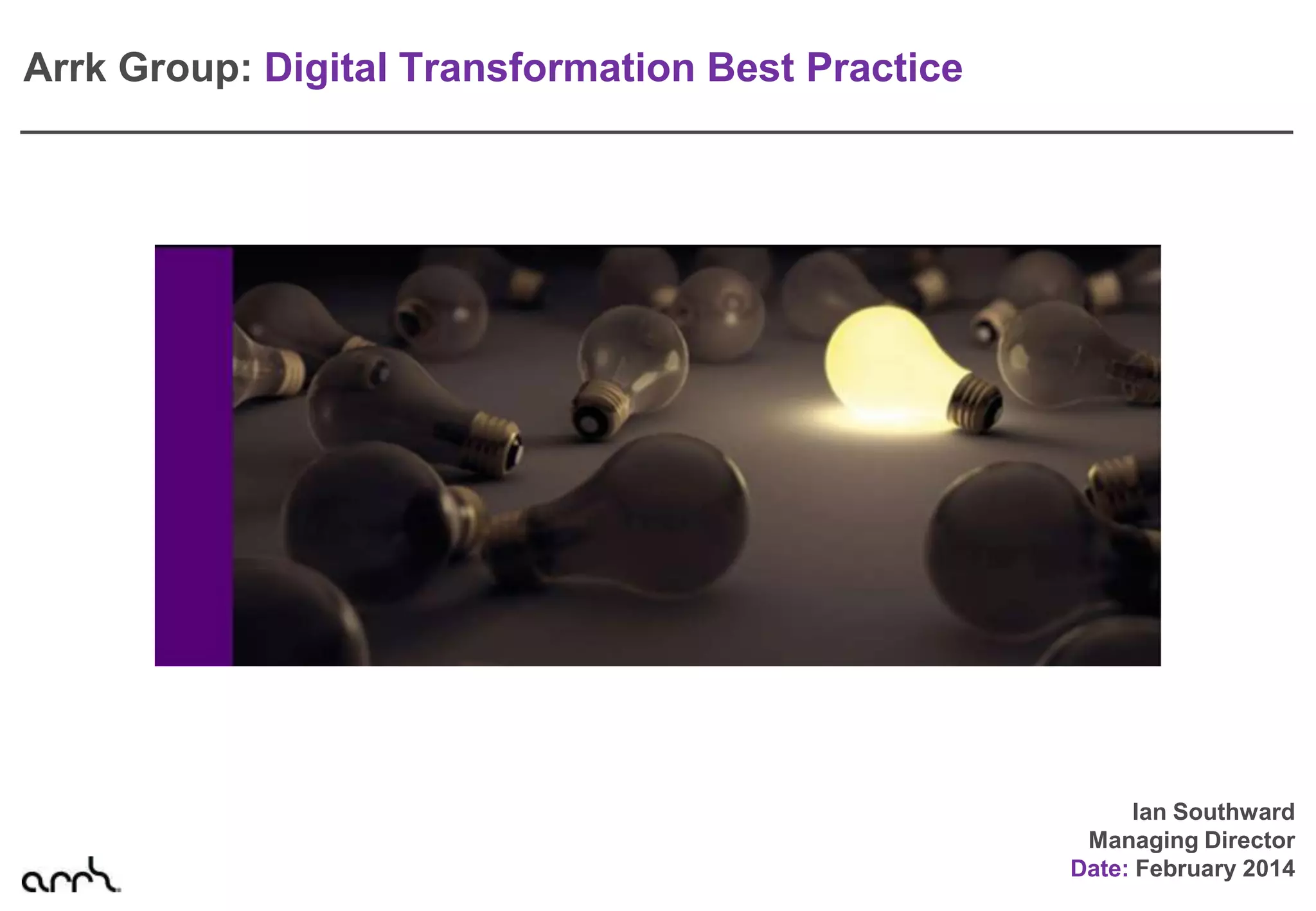 Digital Transformation Best Practices | PPTX | Databases | Computer Software and Applications
