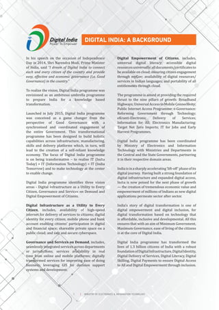 Digital bharat saksham-bharat-a_compendium_on_digital_india | PDF
