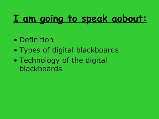 Digital Blackboard | PPT