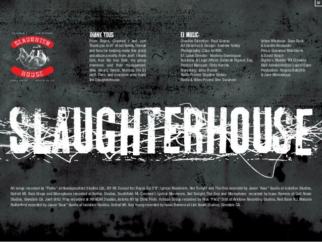 Digital booklet slaughterhouse