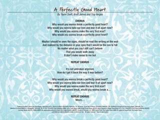 Taylor Swift A Perfectly Good Heart
