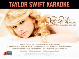 Taylor Swift Tell Me Why