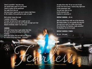 Taylor Swift Fearless Album Song List