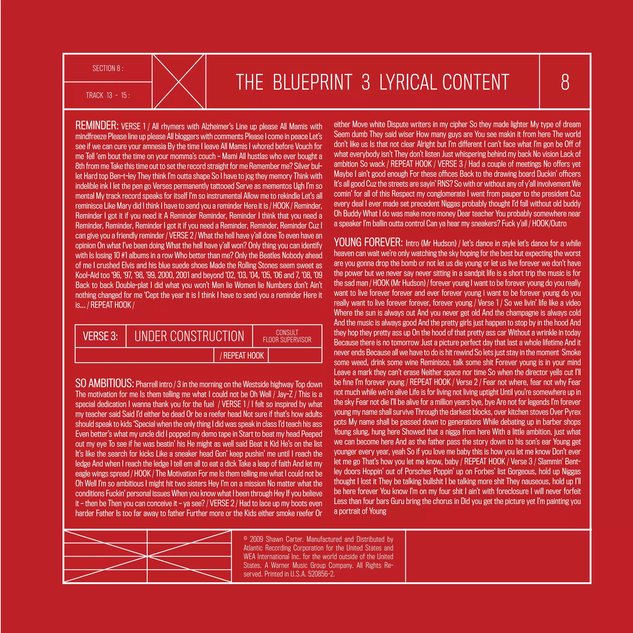 Digital booklet the blueprint 3 | PDF