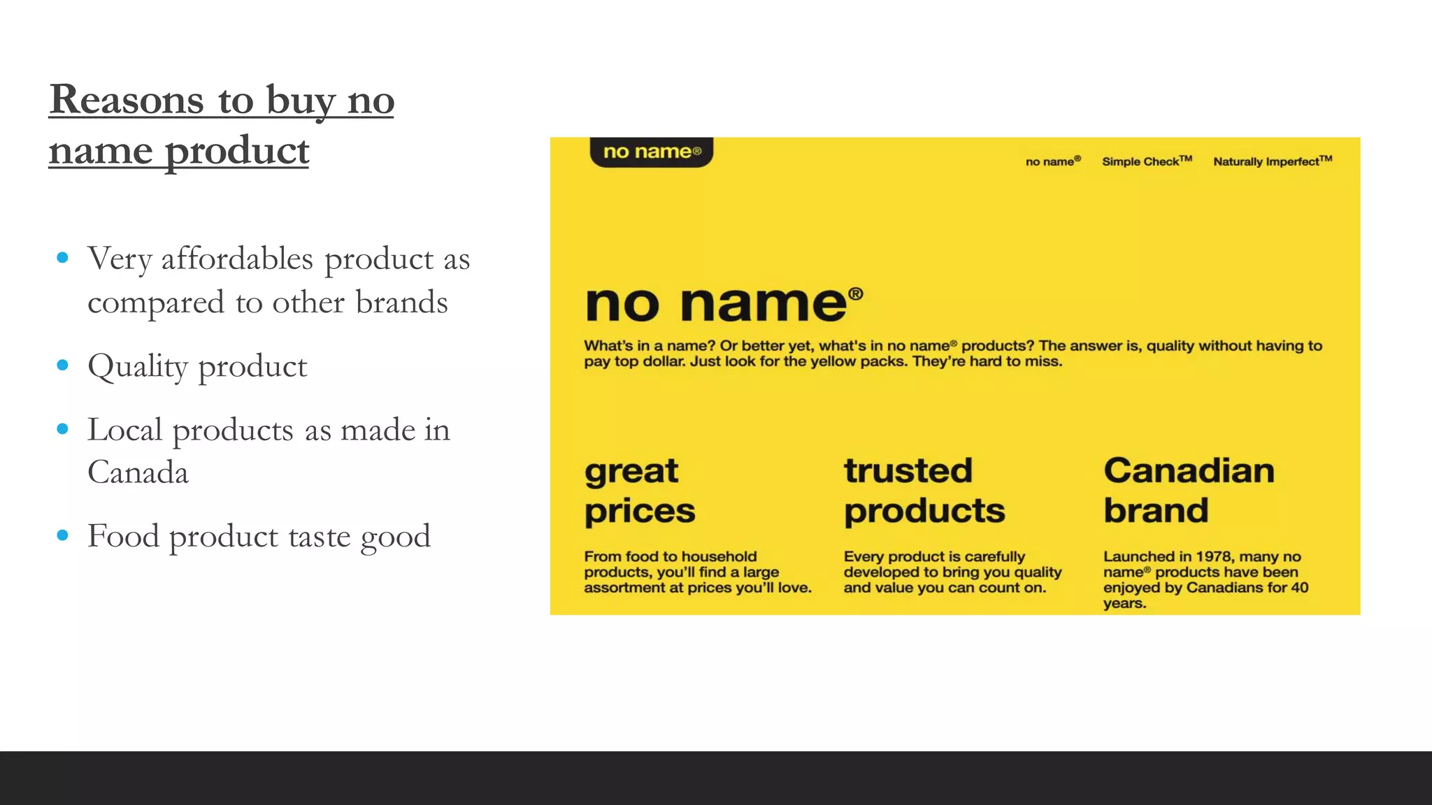 Branding of no name products | PDF