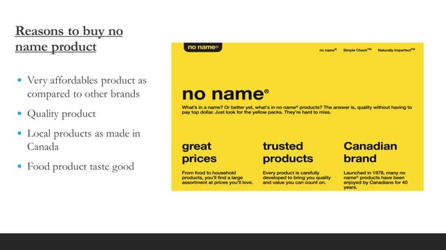 Branding of no name products | PPT