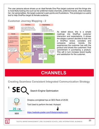 Digital Brand Management One Plus | PDF