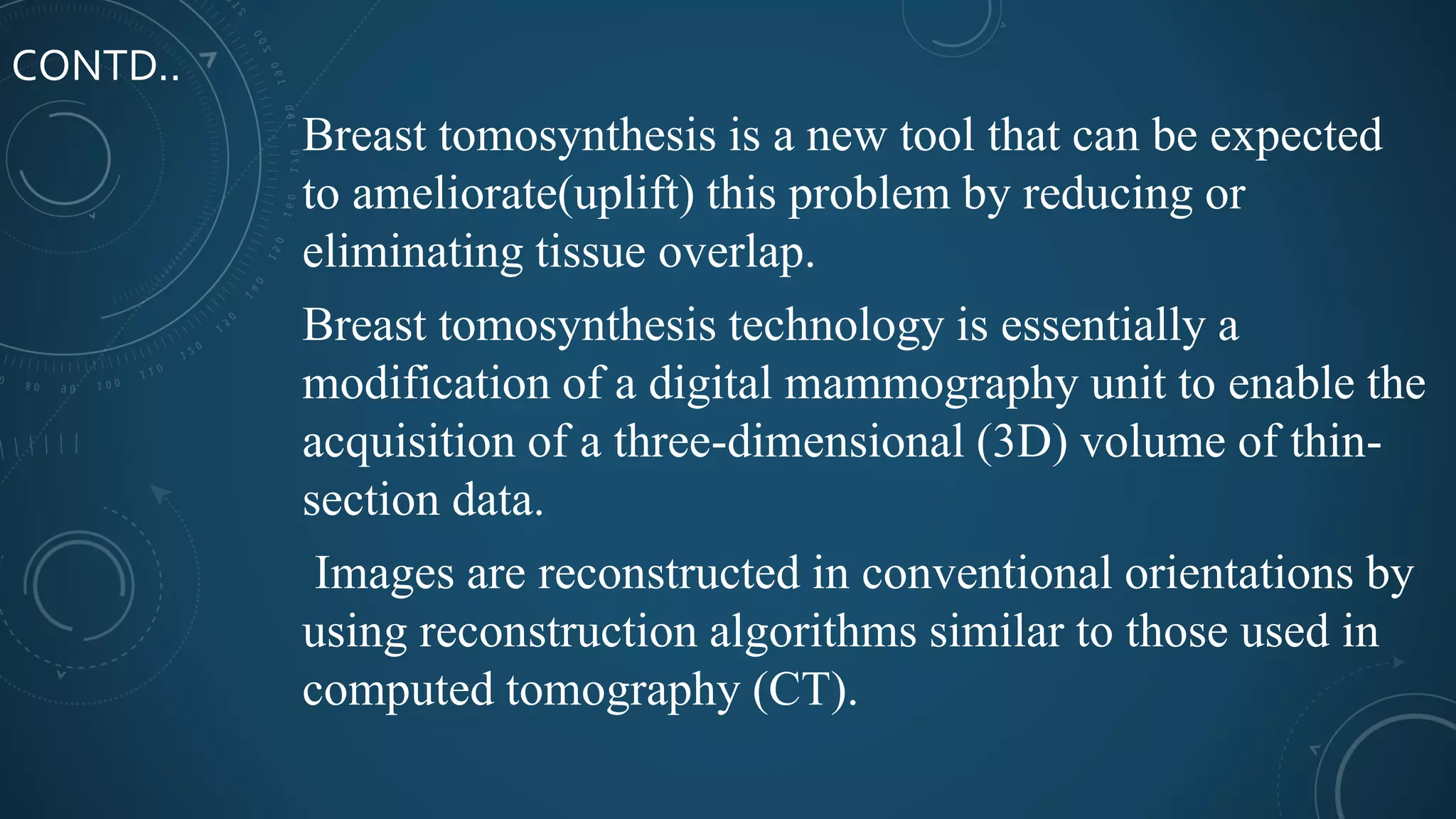 Digital Breast Tomosynthesis Pptx Cancer Diseases And Conditions