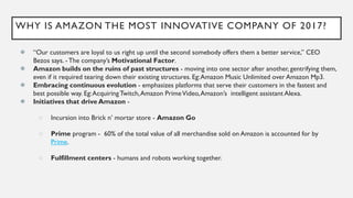 Amazon 2018 case study | PPTX