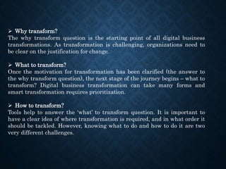 Digital business transformation- IT Strategy | PPTX