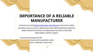 Digital Calorimeter Manufacturer in India.pptx