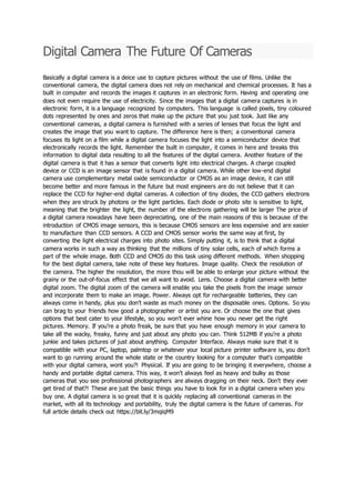Digital camera future | DOCX