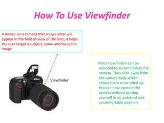 Digital cameras | PPTX