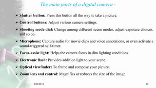 Digital Camera Working Mechanism | PPTX