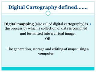 Digitalcartography | PPTX