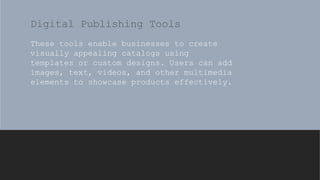 Digital Catalog Solutions for Businesses by Ecollat | PPT