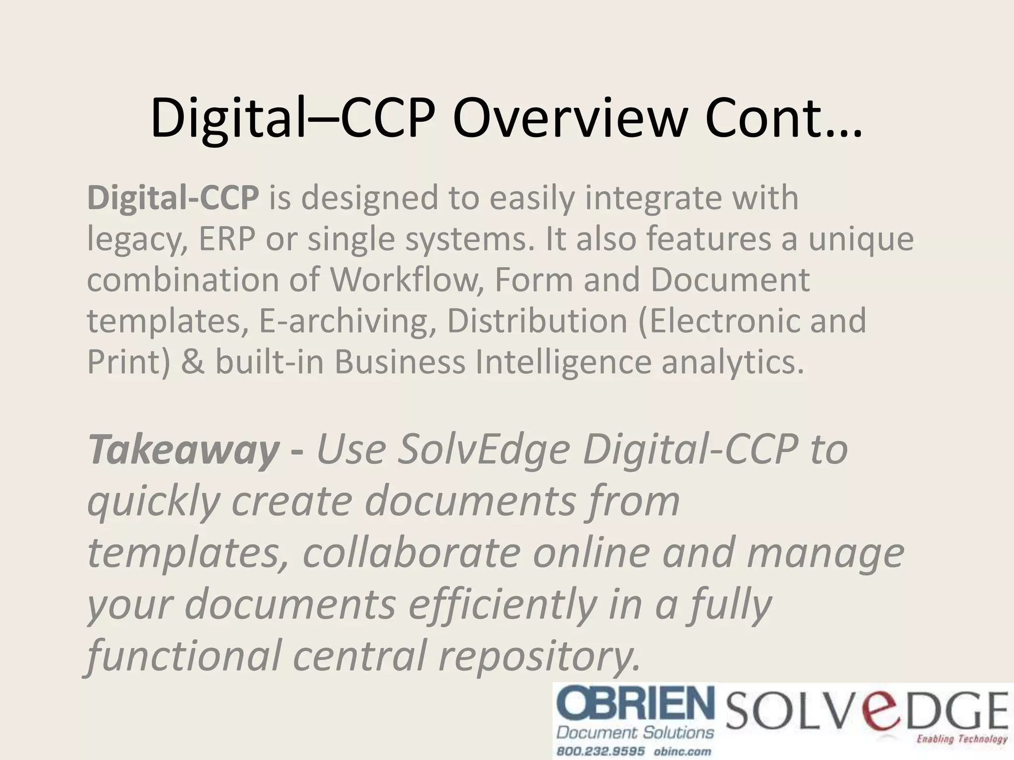 Digital-CCP Overview | PPTX