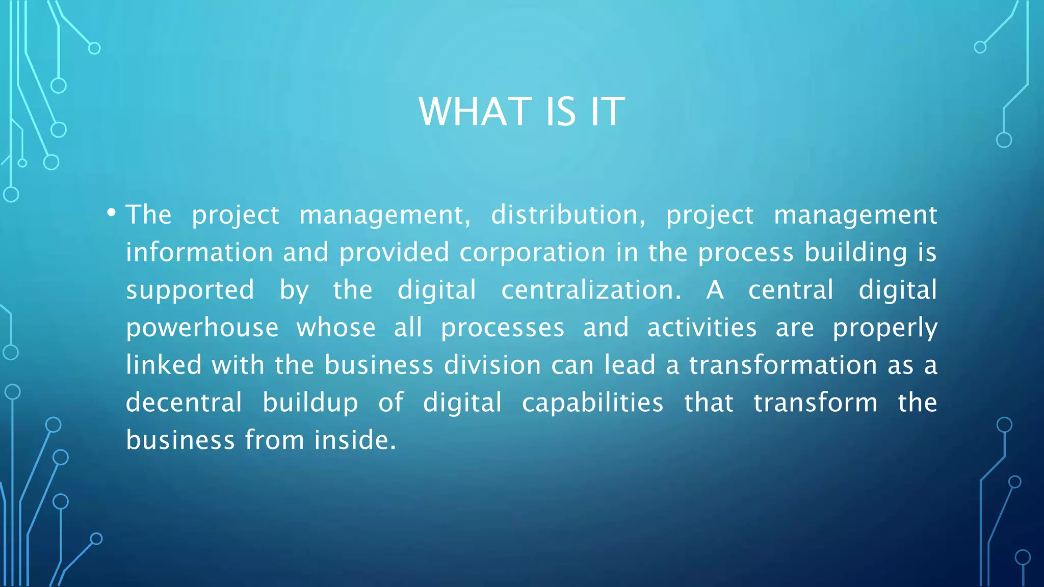 Digital centralization | PPT