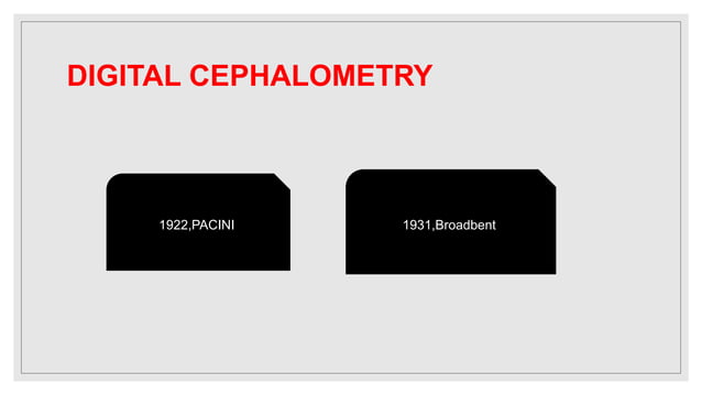 Digital cephalometry | PPTX